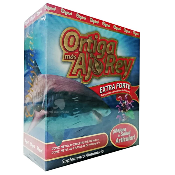 Ortiga mas Ajo Rey Extra Forte 30 tabletas y 60 capsulas